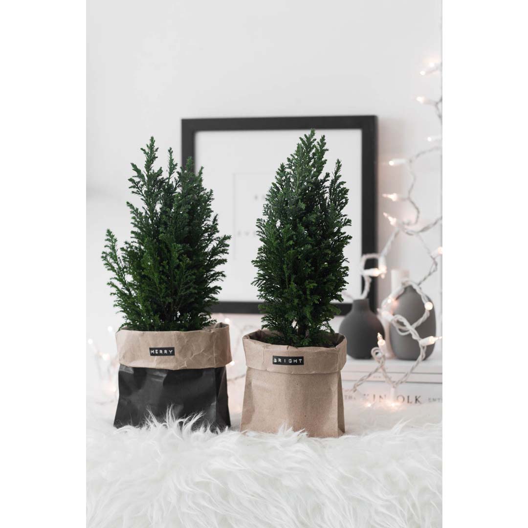 DIY Paper Bag Christmas Trees - AboutDecorationBlog